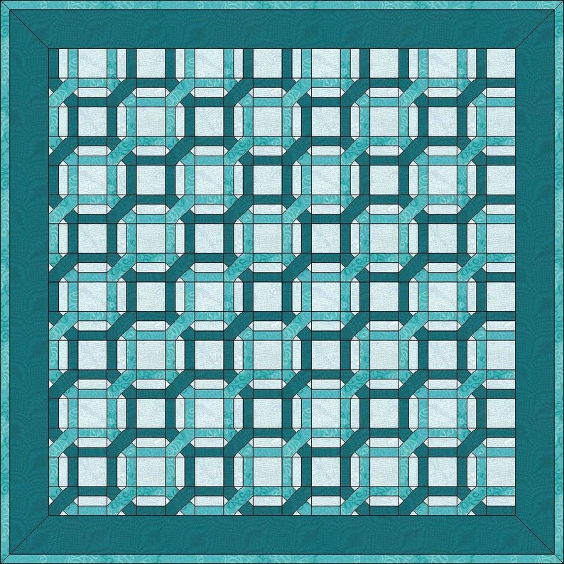 Digital PDF Quilt Block Pattern|garden Maze Quilt Block Pattern|modern ...
