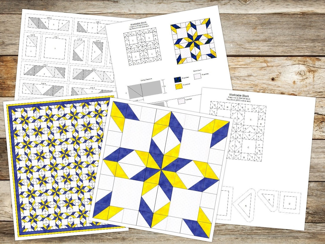 Digital PDF Quilt Block Patternwest Virginia Quilt Block - Etsy