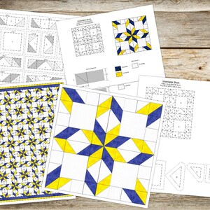 Digital PDF Quilt Block Pattern|west Virginia Quilt Block Pattern ...