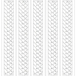 Foundation Paper Piecing (FPP) Templates | Chevron Quilt Border Pattern ...