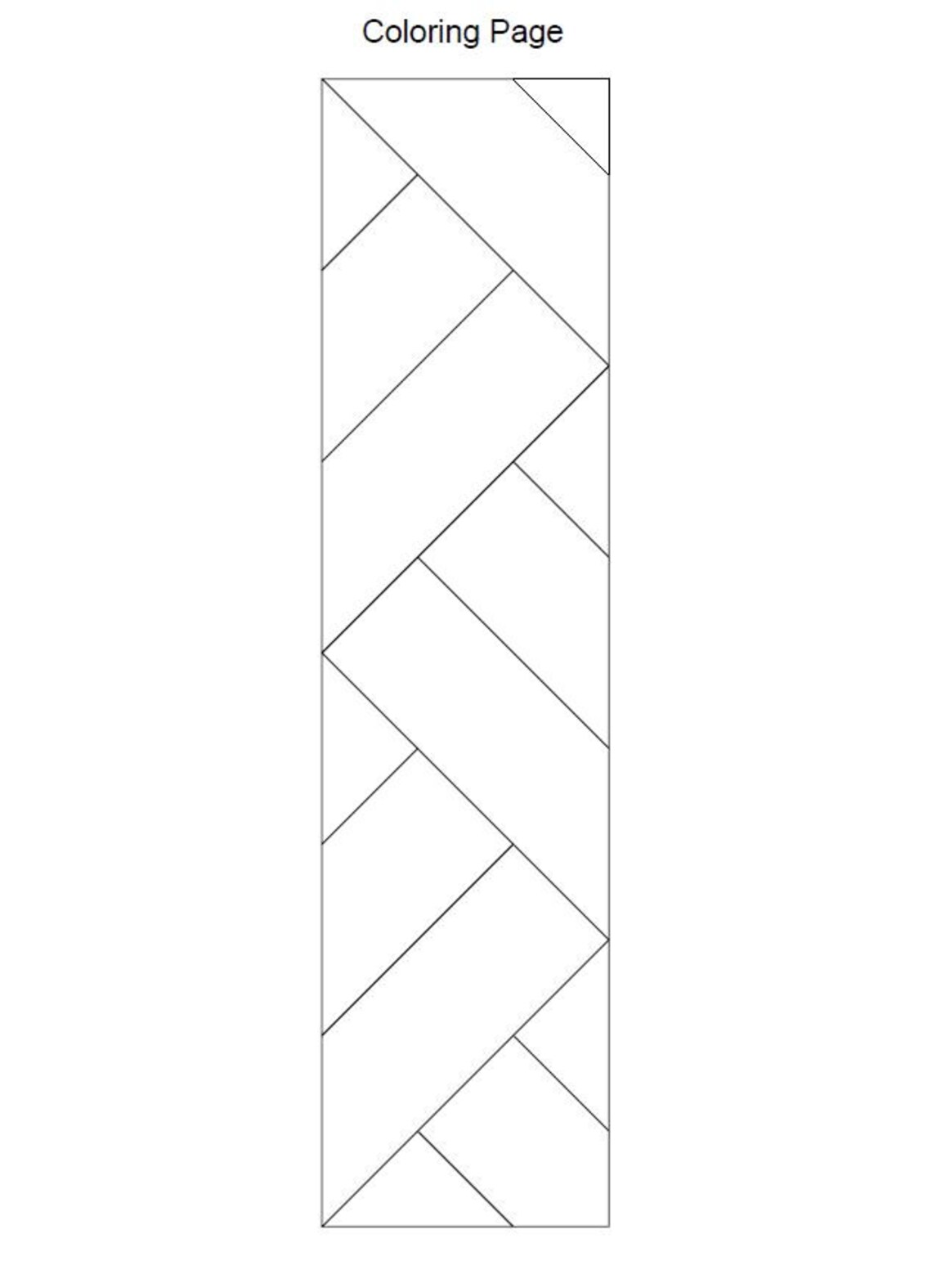 Foundation Paper Piecing (FPP) Templates | Twisted Quilt Border Pattern ...