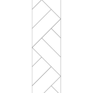 Foundation Paper Piecing (FPP) Templates | Twisted Quilt Border Pattern ...