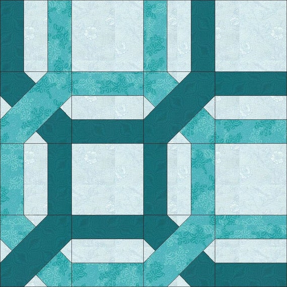 Digital PDF Quilt Block Patterngarden Maze Quilt Block - Etsy