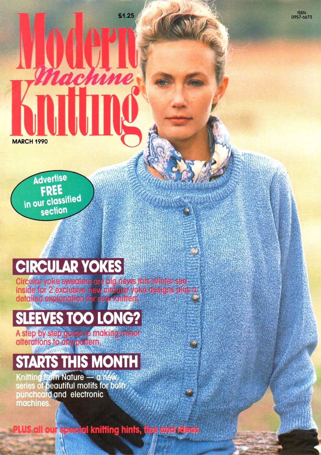 Vintage Knitting Machine Pattern Magazine|modern Machine Knitting MAR ...