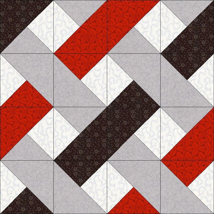 Digital PDF Quilt Block Pattern|easy Woven Quilt Block Pattern|modern ...
