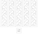 Foundation Paper Piecing (FPP) Templates | Twisted Quilt Border Pattern ...