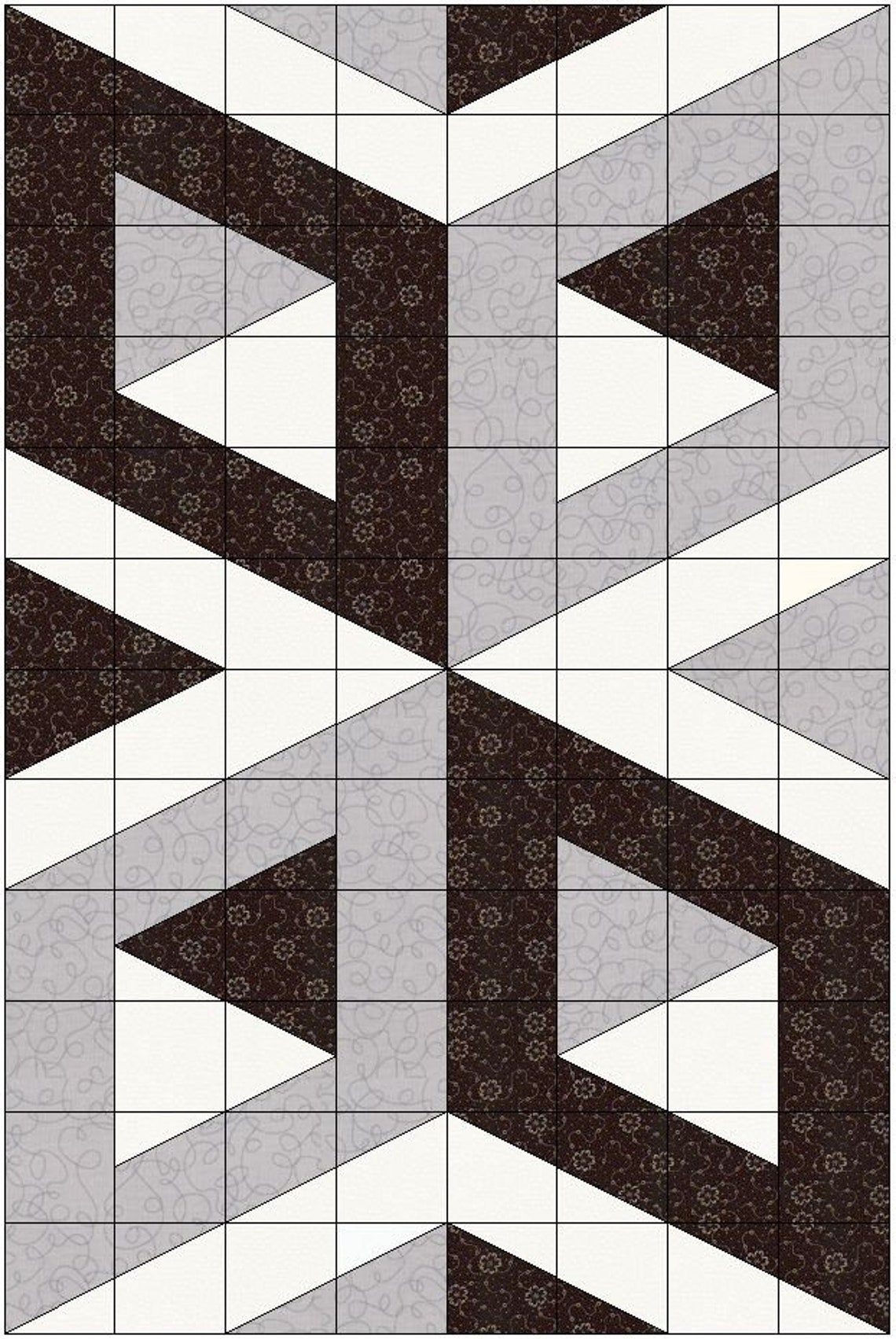Digital PDF Quilt Block Pattern|3d Illusion Quilt Block Pattern (1)|3D ...