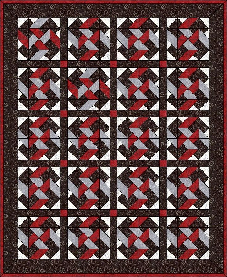 Digital PDF Quilt Block Patternfour Cubes Quilt Block - Etsy