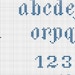 Cross Stitch Alphabet and Numbers Pattern|fancy Cursive|modern Xstitch ...