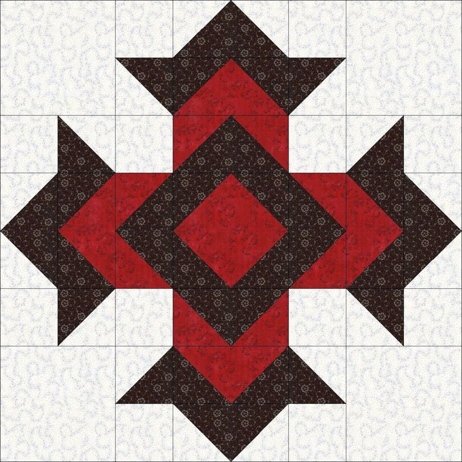 Digital PDF Quilt Block Pattern|god's Eye Quilt Block Pattern|modern ...