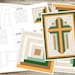 Digital Pdf|log Cabin Cross Quilt Block Pattern|classic Log Cabin ...