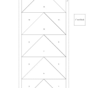 Foundation Paper Piecing (FPP) Templates|flying Geese Quilt Block ...