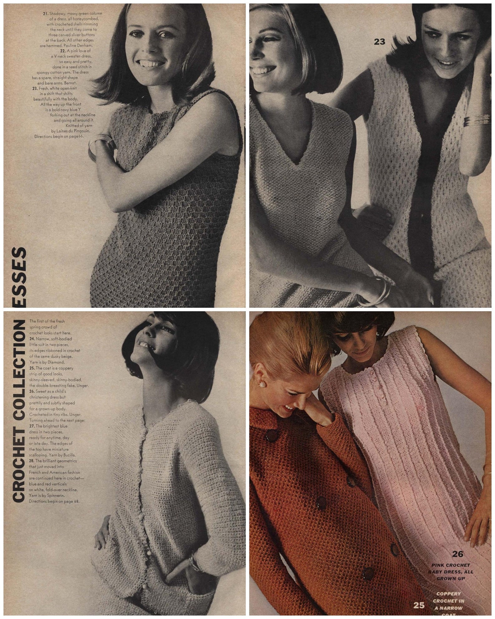 Vintage Vogue Knitting Pattern Magazine, Spring-summer 1966 (PDF ...
