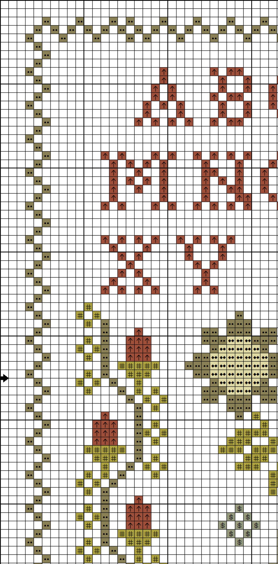 Primitive Cross Stitch Pattern PDF, Cross Stitch Pattern Sampler ...