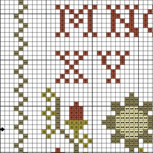 Primitive Cross Stitch Pattern PDF, Cross Stitch Pattern Sampler ...