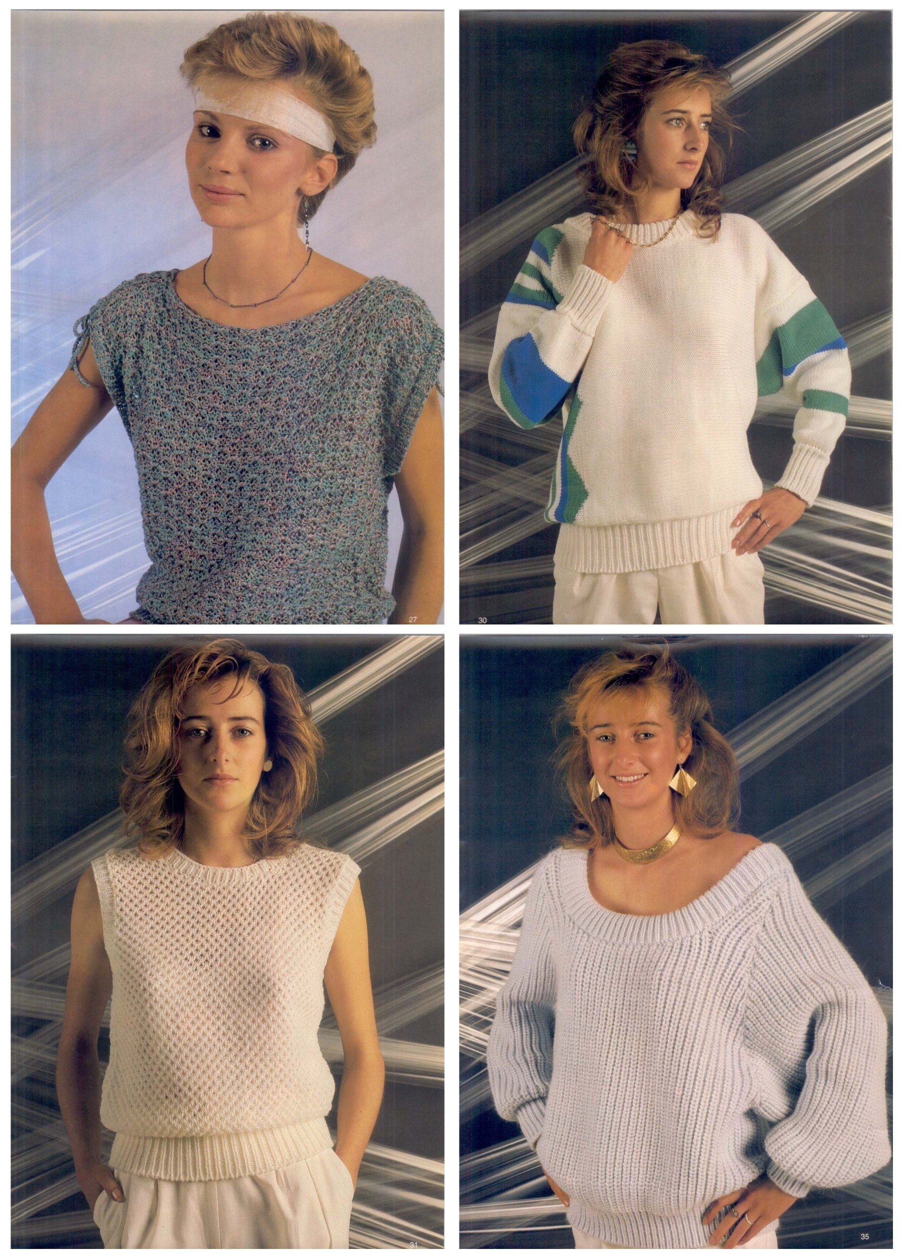 Vintage (1986) Knitting Machine Patterns Magazine|brother Chunky ...