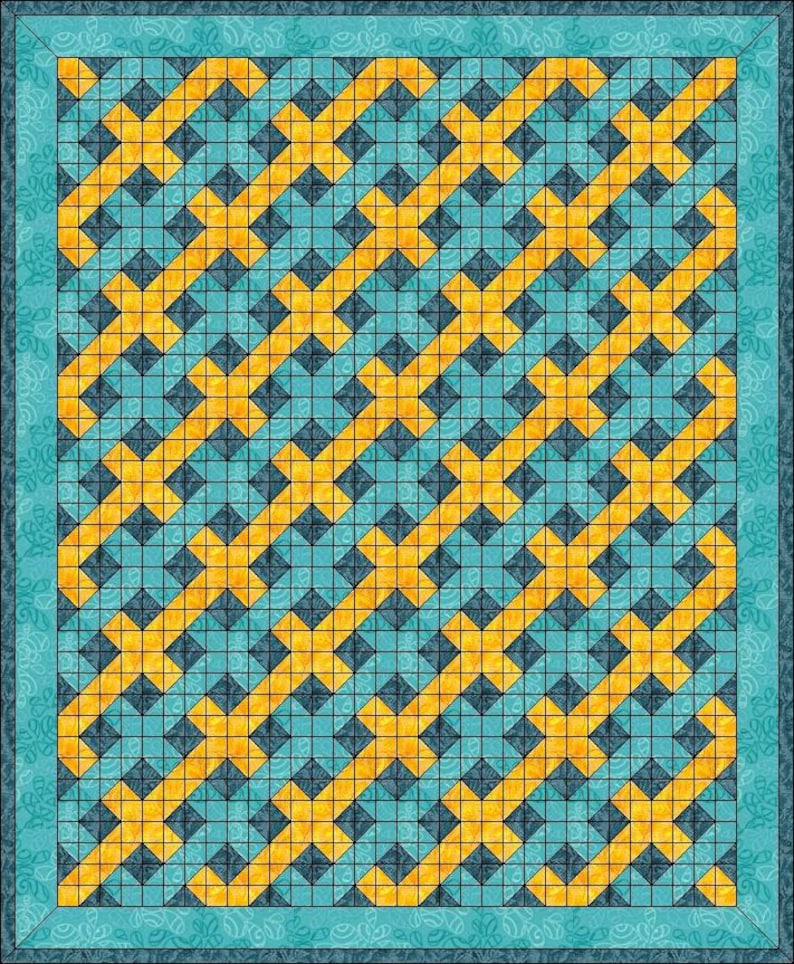 Digital PDF Quilt Block Patternkentucky Chain Quilt Block | Etsy