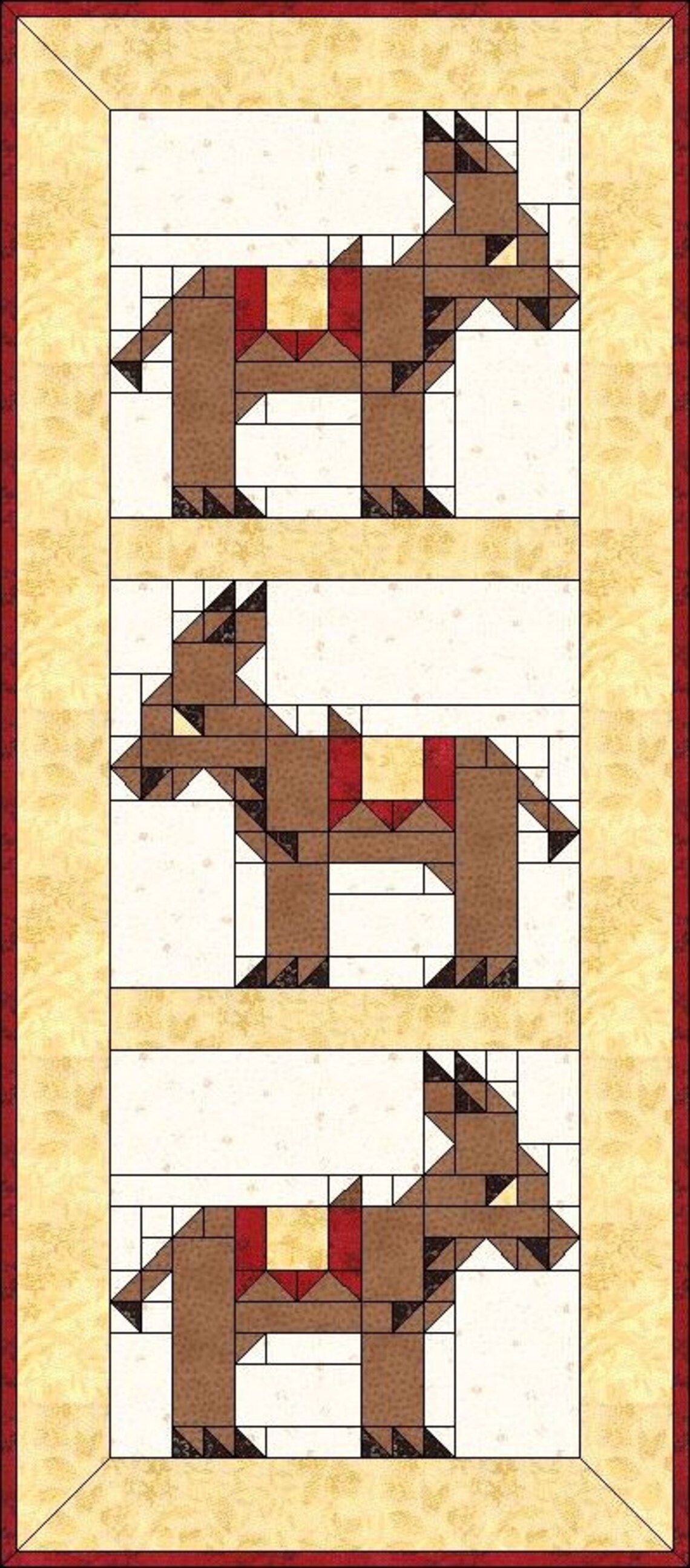 Digital PDF Quilt Block Pattern|giddap Quilt Block Pattern|modern ...