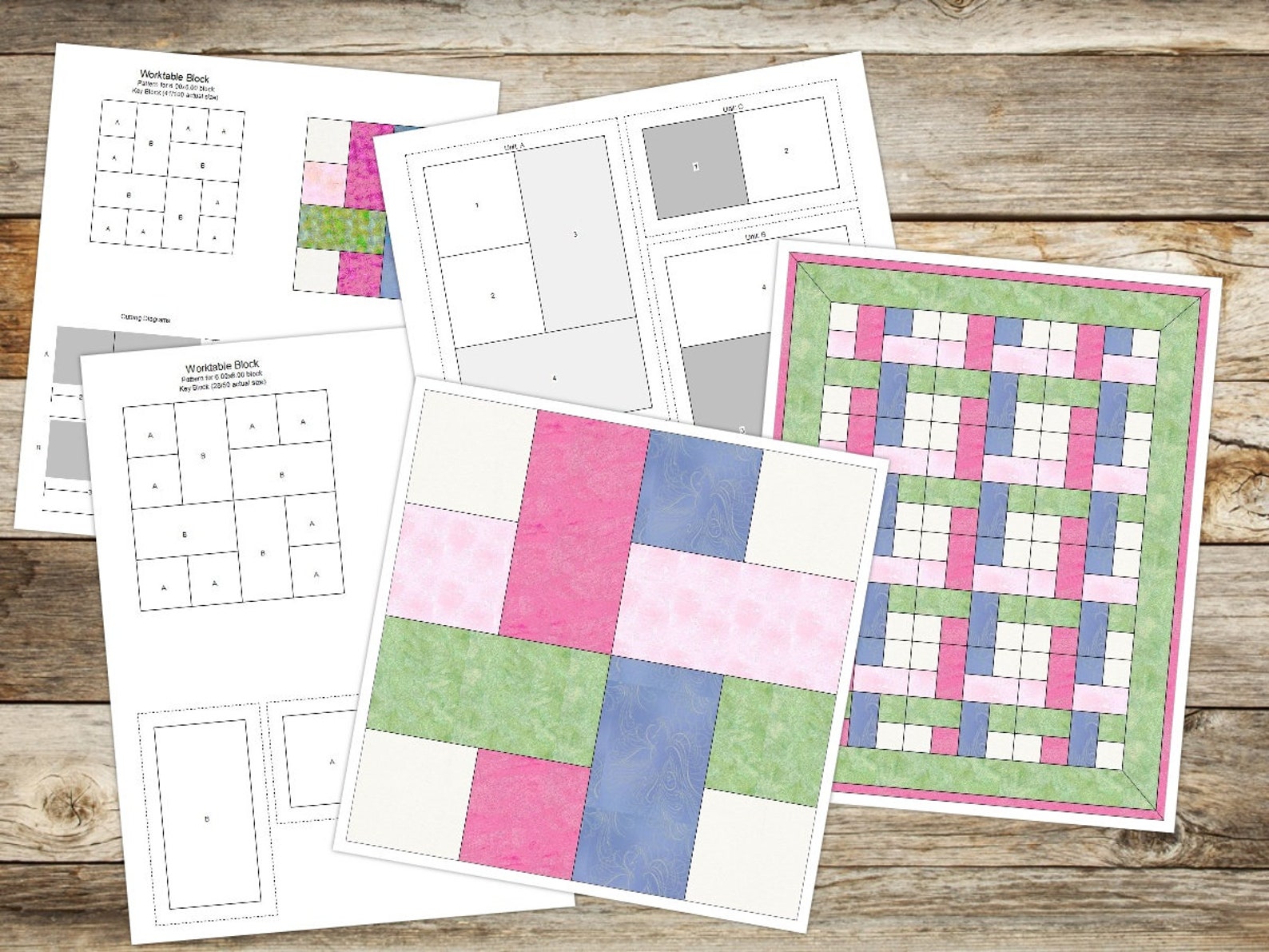 Digital PDF Quilt Block Pattern|woven Quilt Block Pattern|modern ...