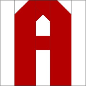 Foundation Paper Piecing (FPP) Templates|alphabet Quilt Block Pattern ...