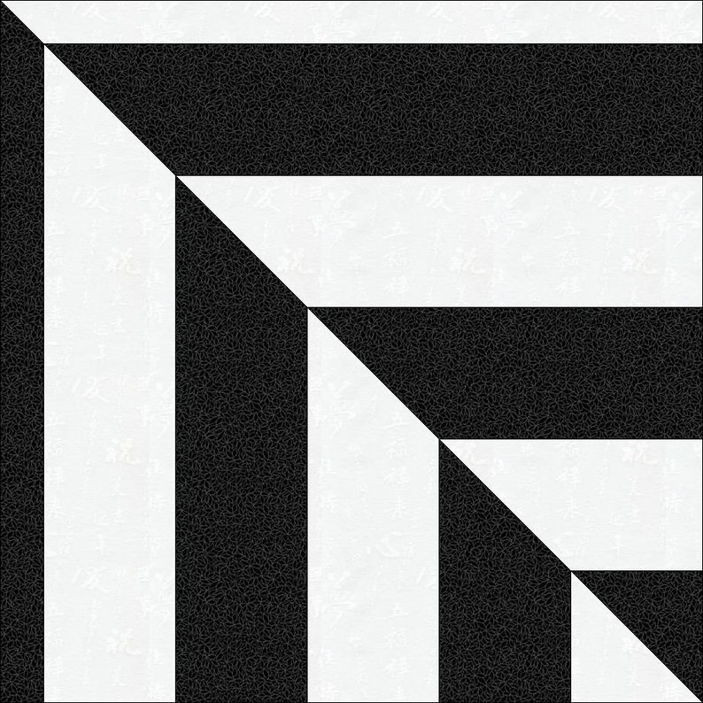 Digital PDF Quilt Block Pattern|optical Illusion (4) Quilt Block ...
