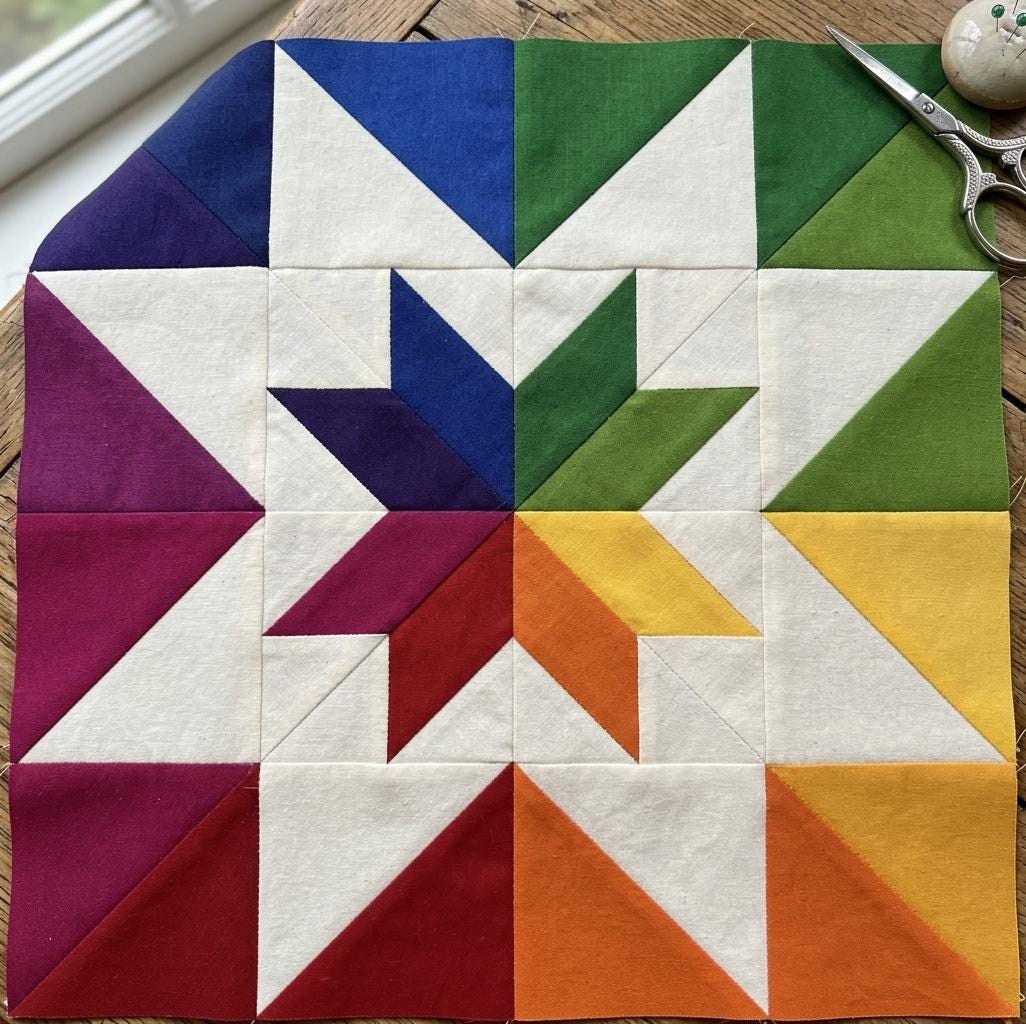 Foundation Paper Piecing (FPP) Templates|double Star Quilt Block ...