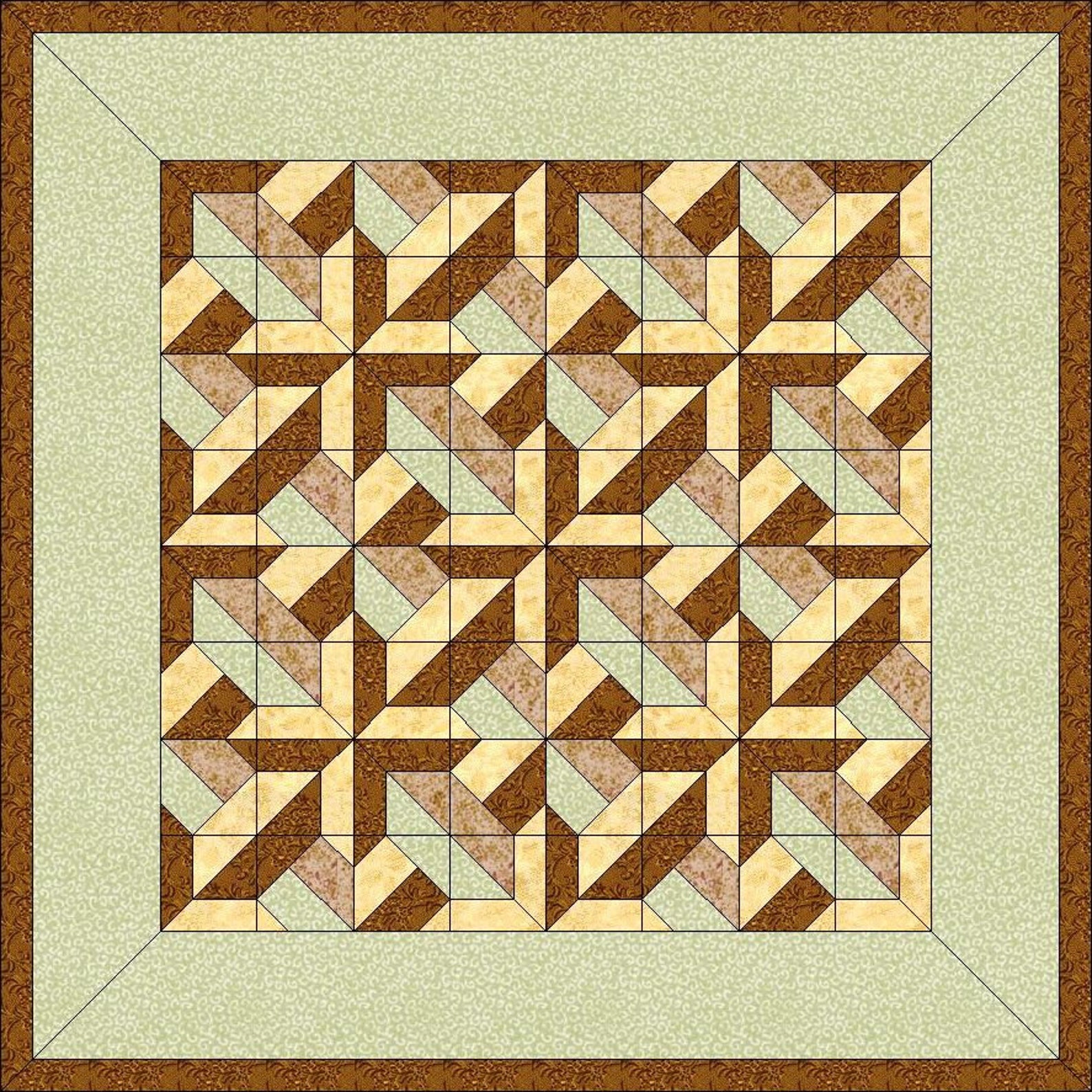 Digital PDF Quilt Block Patternlattice Quilt Block | Etsy