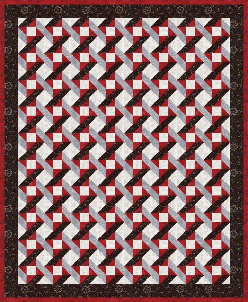 Digital PDF Quilt Block Patterntangled Quilt Pattern | Etsy