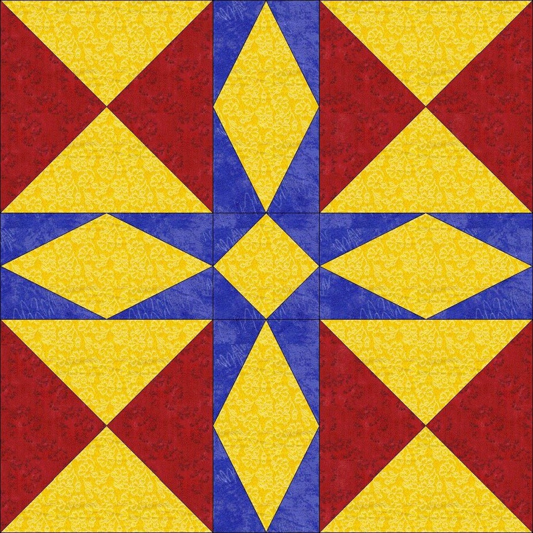 Digital PDF | Minnesota Quilt Block Pattern | Modern Patchwork ...