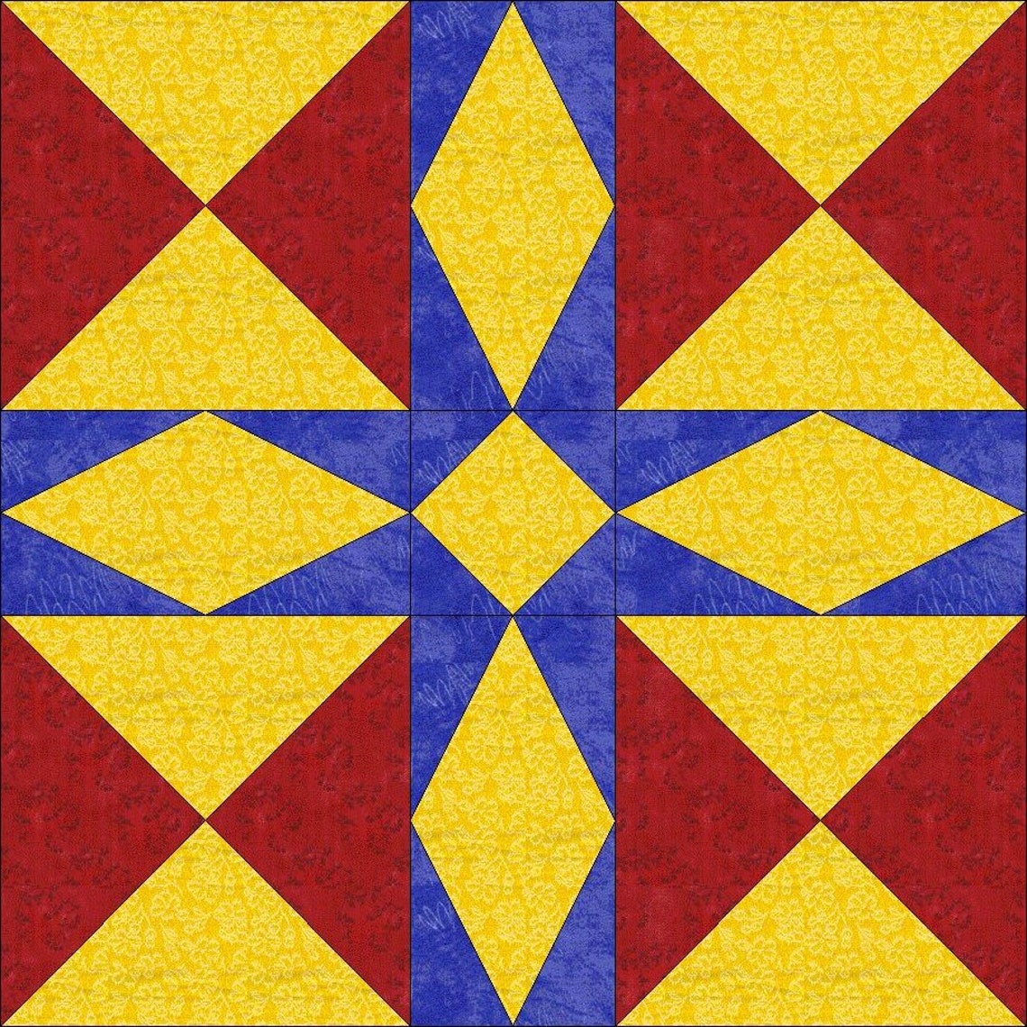 Digital PDF | Minnesota Quilt Block Pattern | Modern Patchwork ...