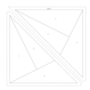 Foundation Paper Piecing (FPP) Templates|blazing Star Quilt Block ...