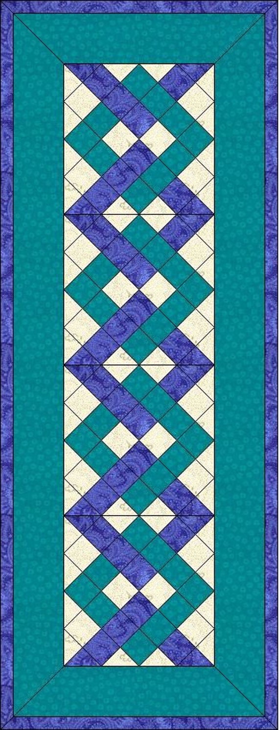 Quilting Digital PDF Quilt Block Pattern|Interlocking Chain Quilt Block ...