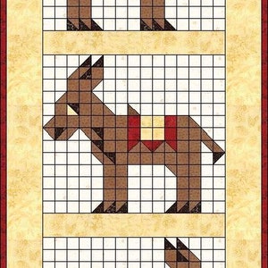 Digital PDF Quilt Block Pattern|giddap Quilt Block Pattern|modern ...