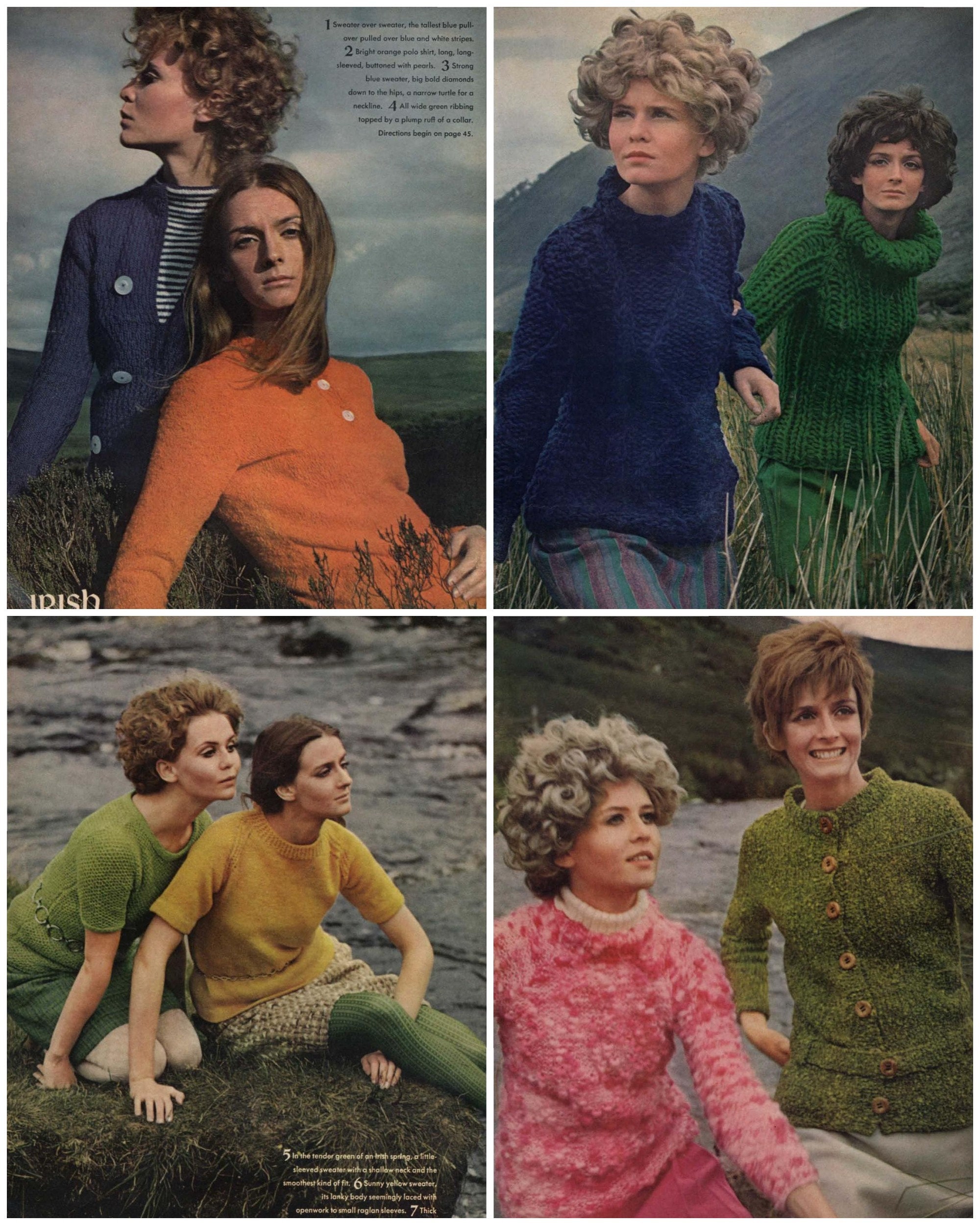 Vintage Knitting Pattern Magazine|vogue Knitting|spring-summer 1968 ...