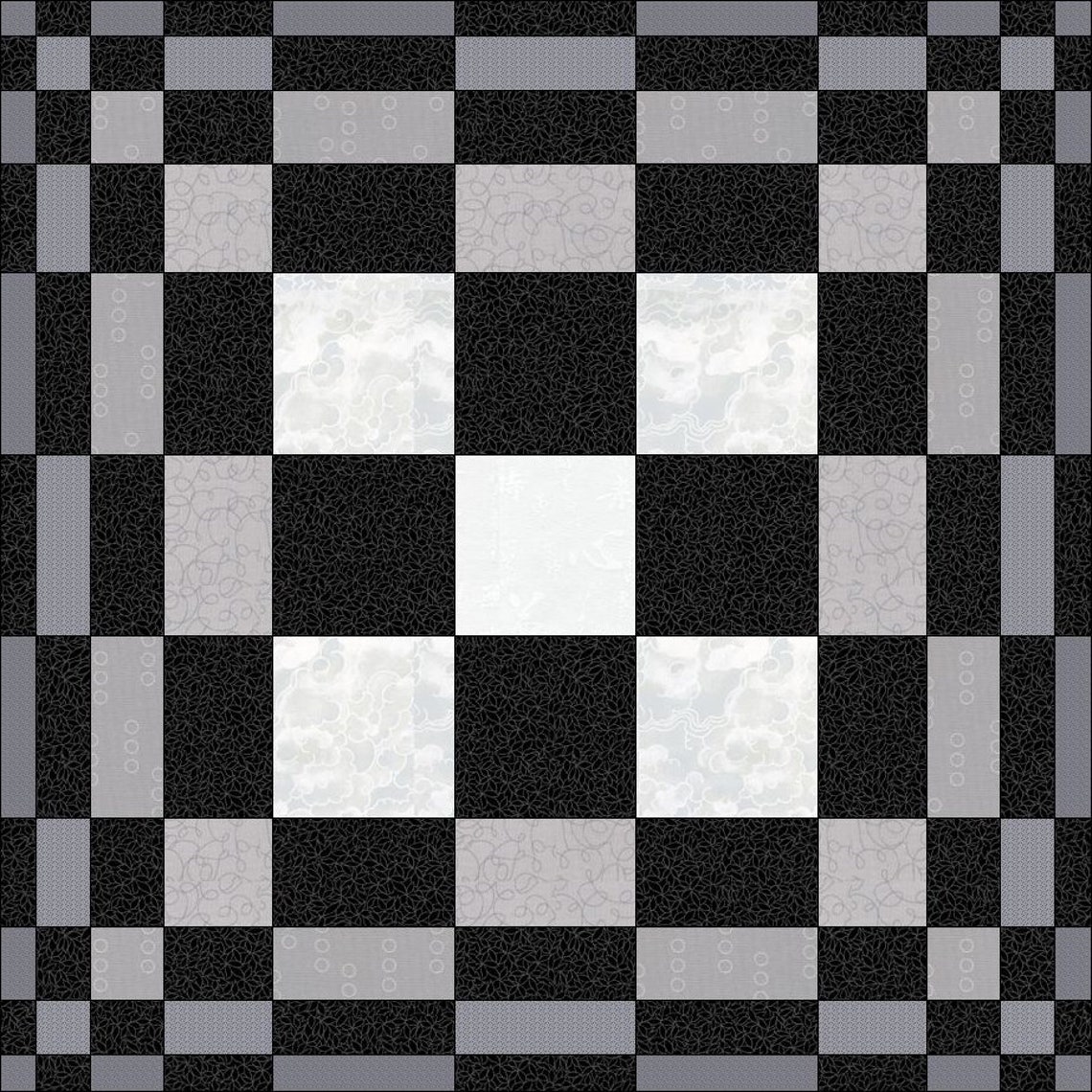 Digital PDF Quilt Block Pattern|optical Illusion Quilt Block Pattern ...