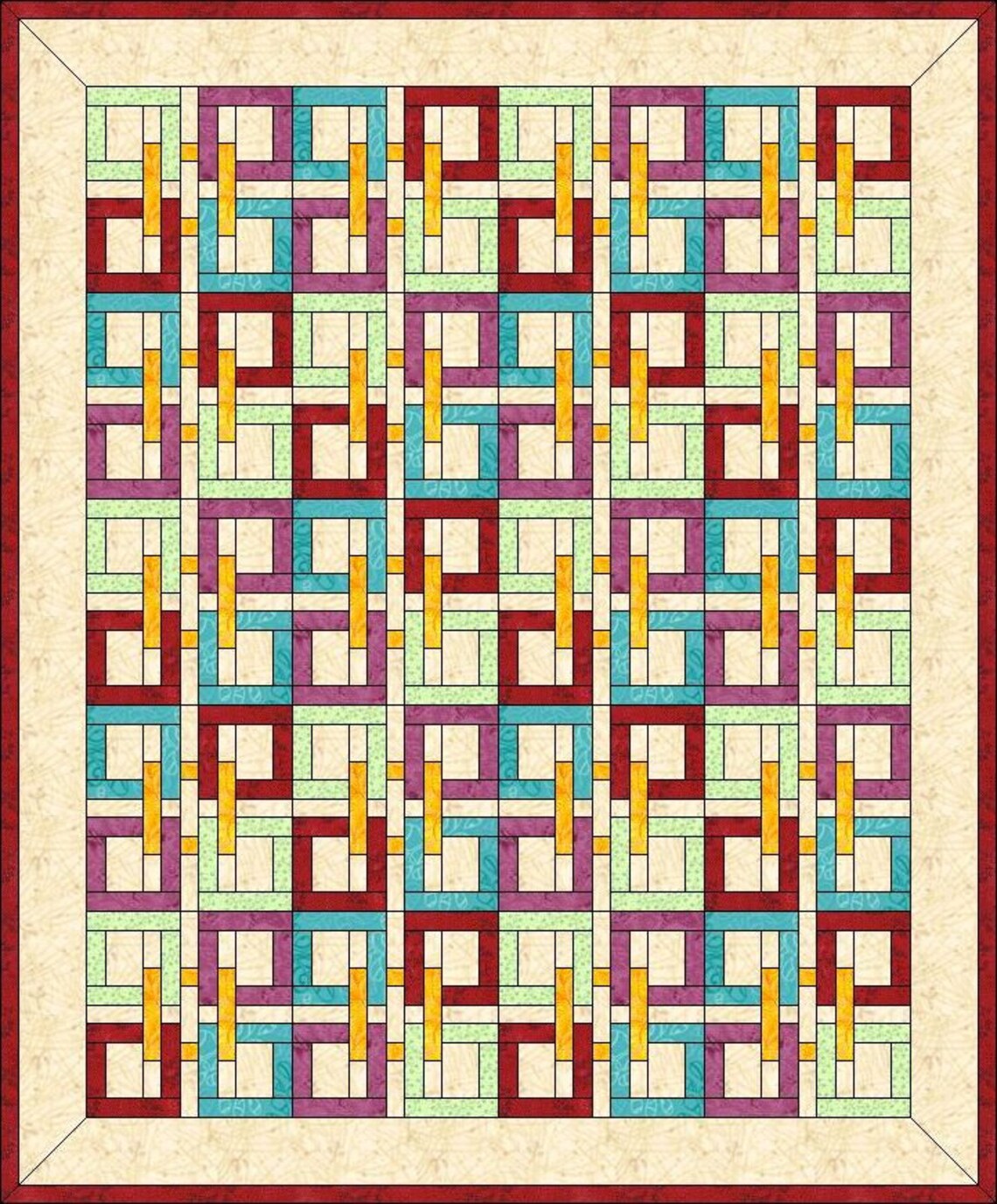 Digital PDF Quilt Block Pattern|celtic Squares Quilt Block Pattern ...