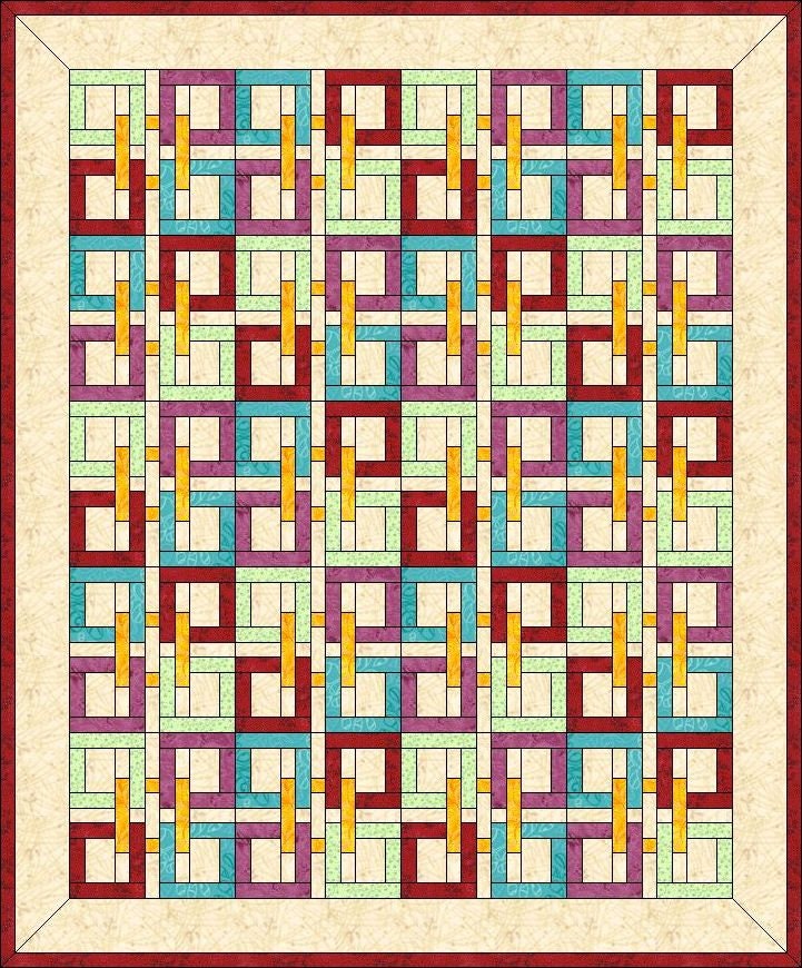 Digital PDF Quilt Block Pattern|celtic Squares Quilt Block Pattern ...