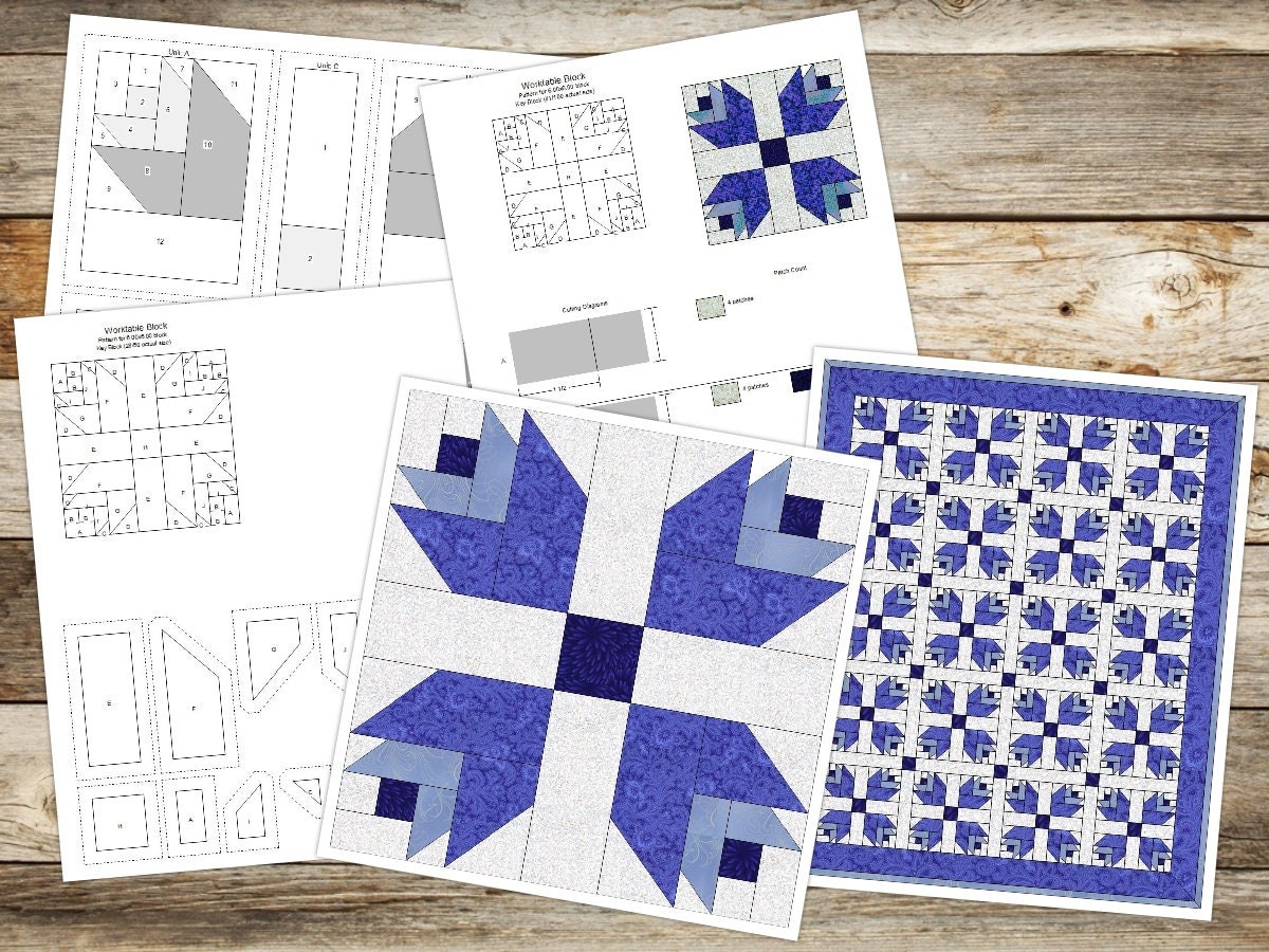 Digital PDF Quilt Block Patterndutch Treat Quilt Block - Etsy