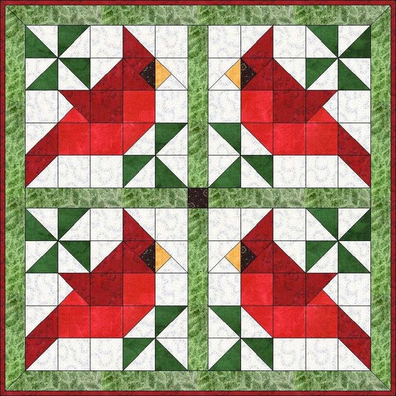 Quilting Digital PDF Quilt Block Pattern|Interlocking Chain Quilt Block ...