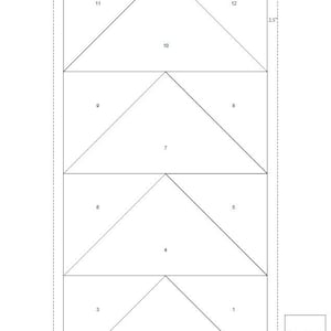 Foundation Paper Piecing (FPP) Templates|flying Geese Quilt Block ...