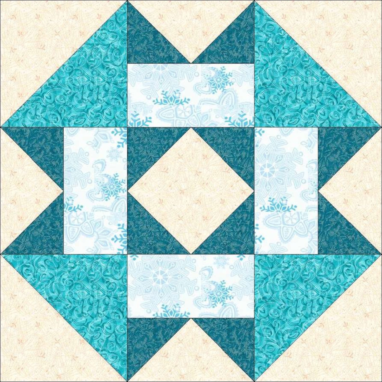 Digital PDF Quilt Block Pattern|quilt Block Churn Dash|modern Patchwork ...