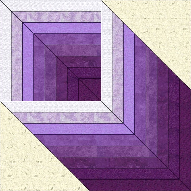 Digital PDF Quilt Block Patternrainbow 3D Illusion Quilt - Etsy