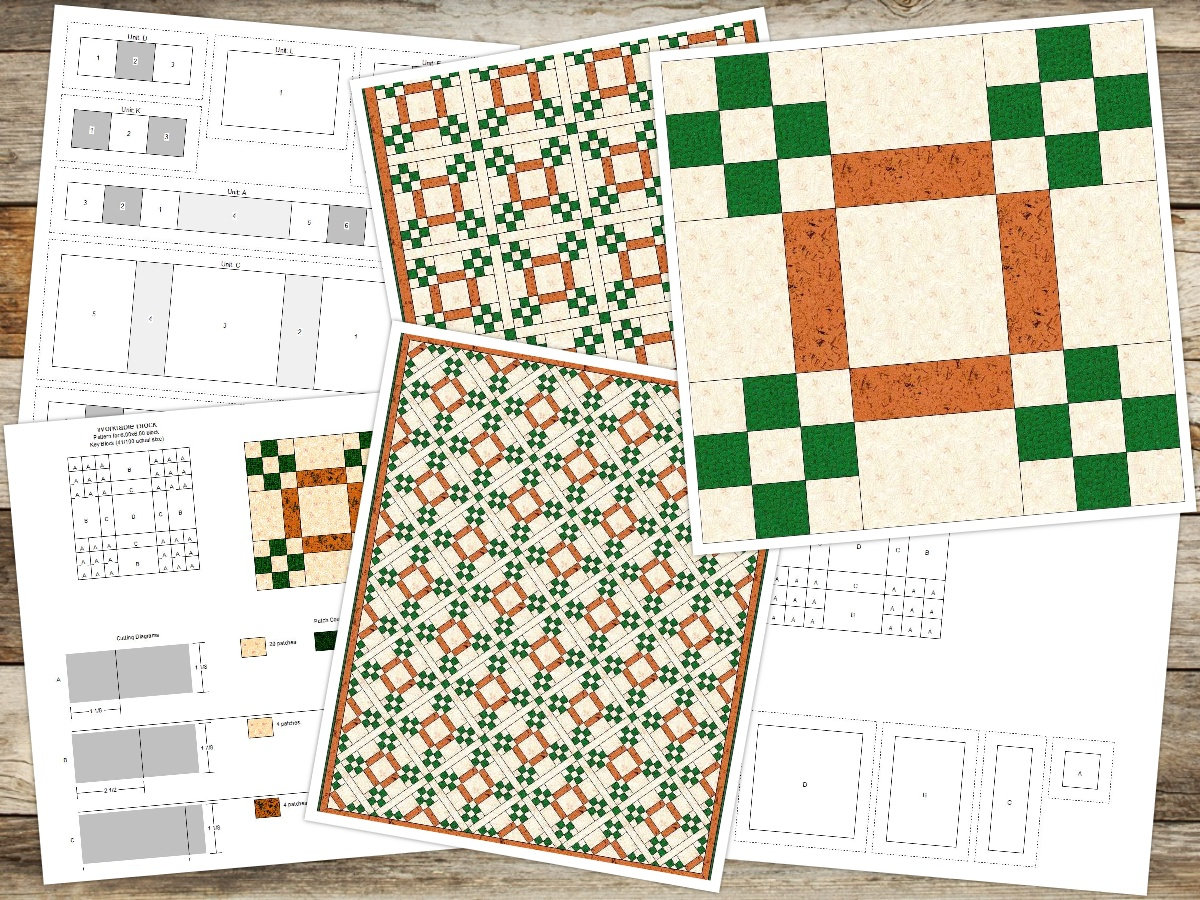 Digital PDF Quilt Block Patternquilt Block Five Patchmodern - Etsy
