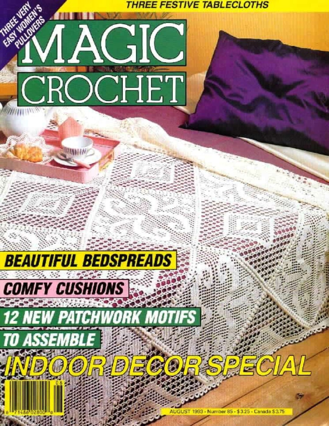 Vintage Crochet Pattern Magazine|magic Crochet #85 August 1993|29 ...
