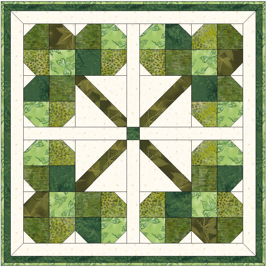 Digital PDF Quilt Block Patternthree Leaf Clover Quilt Block - Etsy