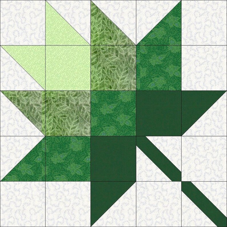 Maple Leaves Digital PDF Quilt Pattern|modern Patchwork|quilt Block ...