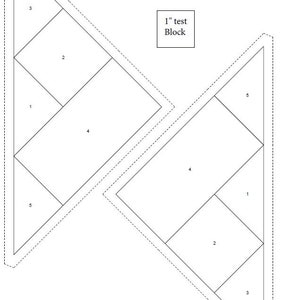 Foundation Paper Piecing (FPP) Templates|card Trick 2 Quilt Block ...