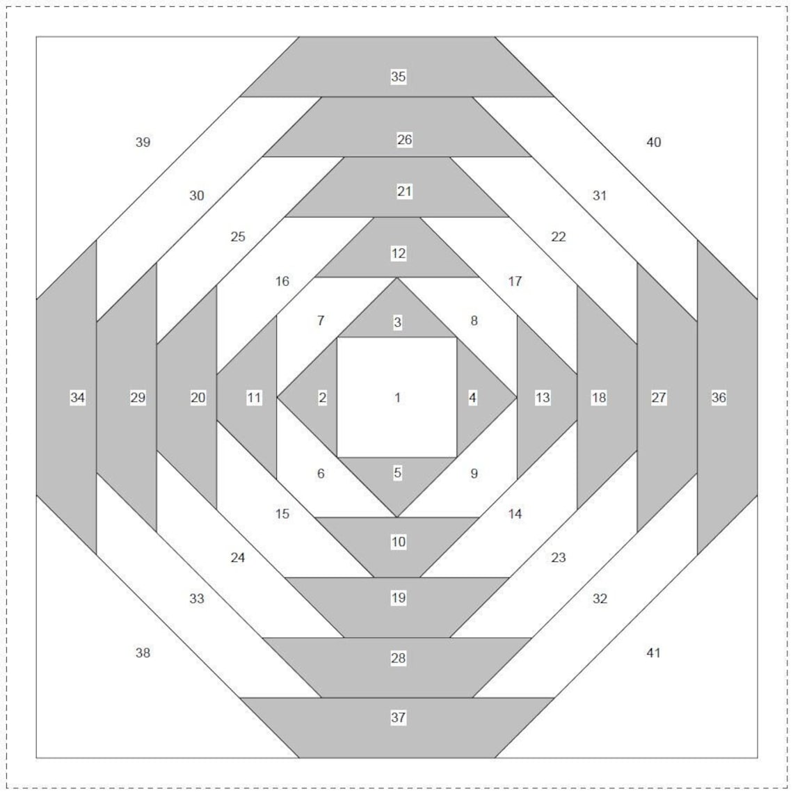 Foundation Paper Piecing (FPP) Templates|pineapple Quilt Block Pattern ...
