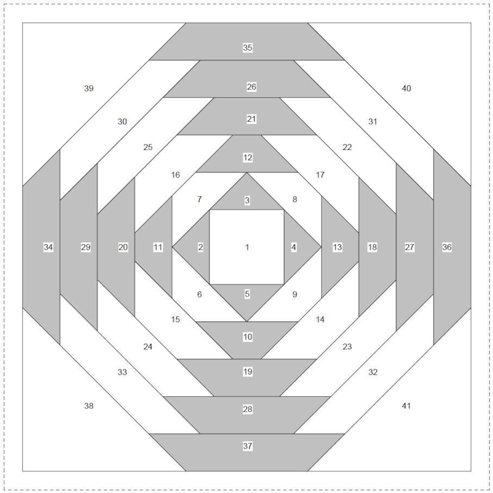 Foundation Paper Piecing (FPP) Templates|pineapple Quilt Block Pattern ...
