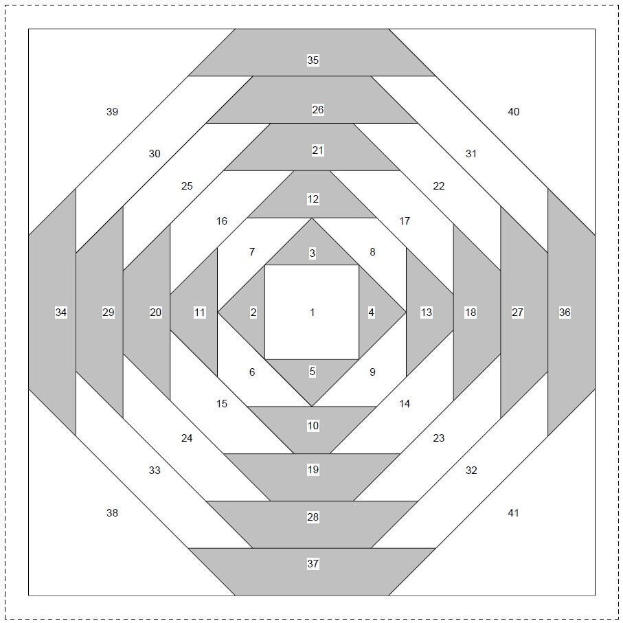 Foundation Paper Piecing (FPP) Templates|pineapple Quilt Block Pattern ...